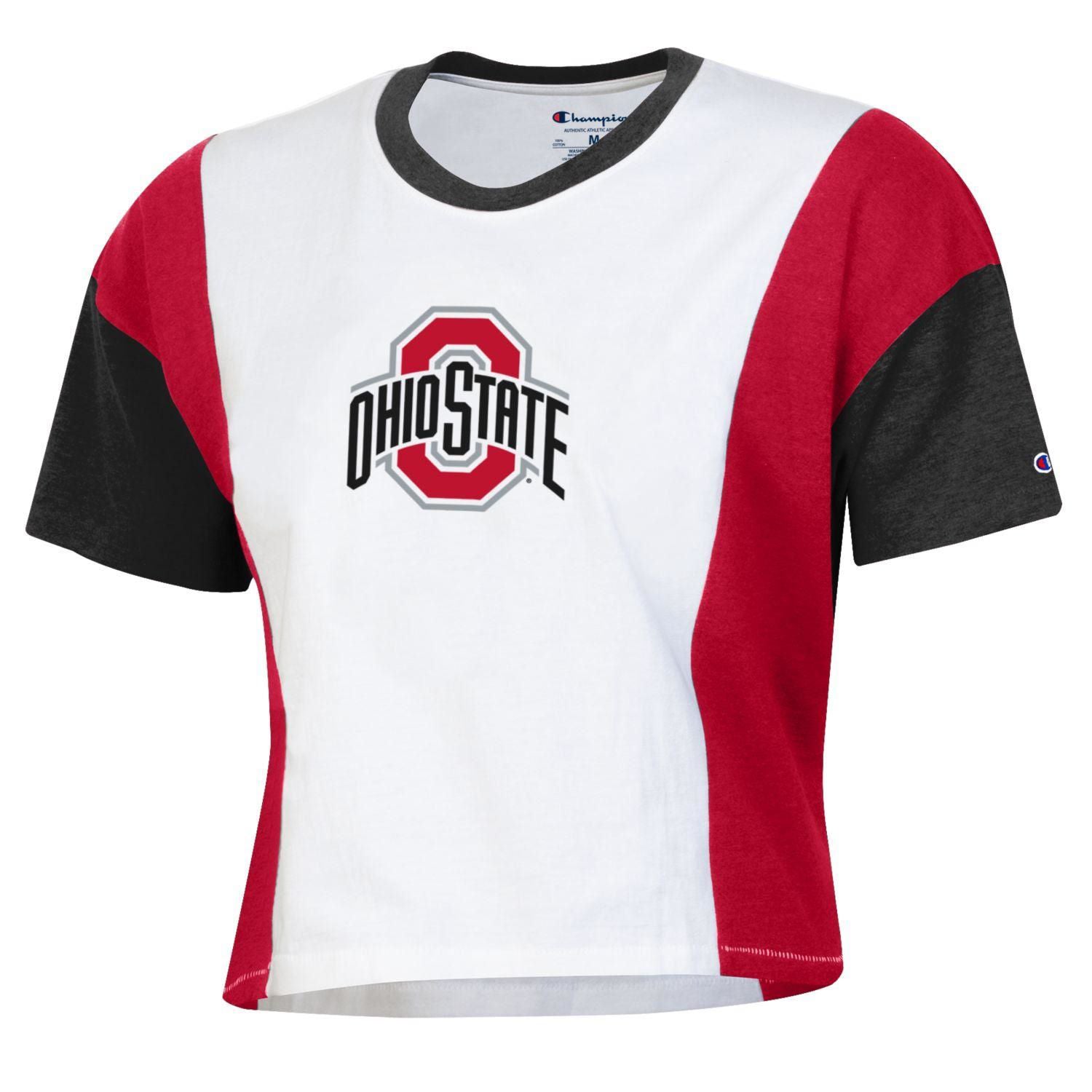 Women's Colorblock Superfan Crop Top – BuckeyeCorner.com